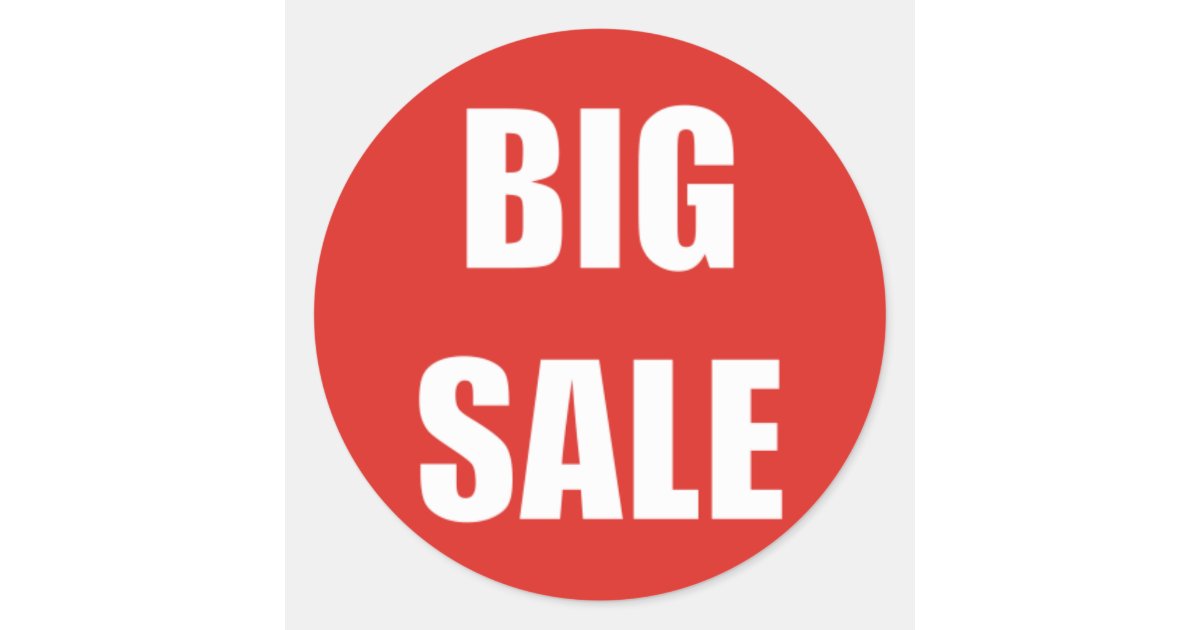 BIG SALE Discount Sticker | Zazzle