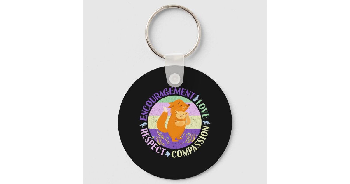 Big Sister Love - Sibling Bonding Fox Keychain | Zazzle