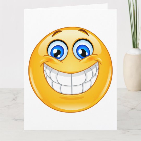BIG Smile Greeting Card - SRF | Zazzle.com