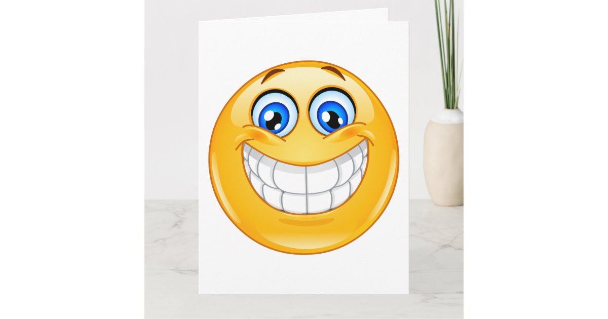 BIG Smile Greeting Card - SRF | Zazzle