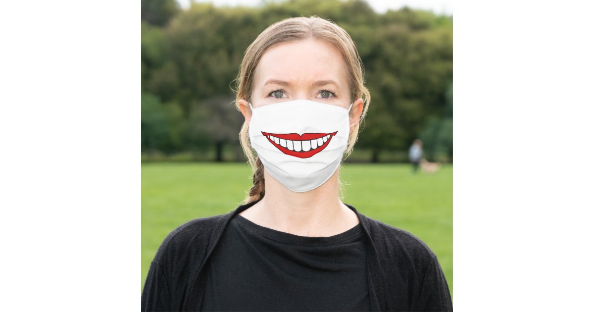 Big Smile Protective Face Mask | Zazzle