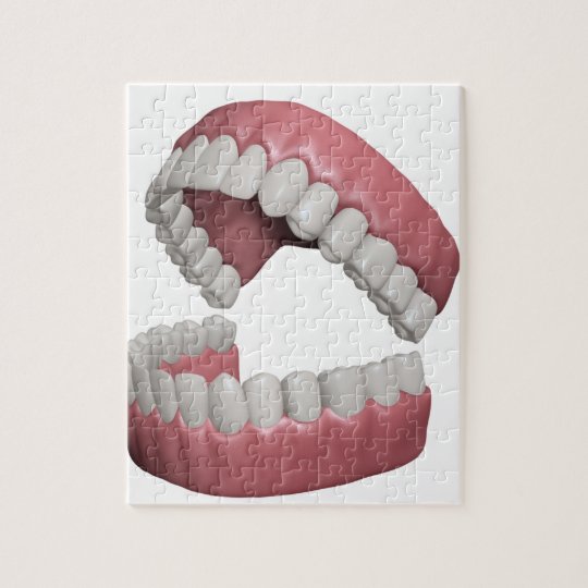big smile teeth jigsaw puzzle | Zazzle.com
