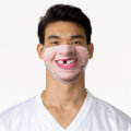 Big Smile With Missing Tooth Face Mask | Zazzle