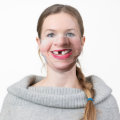 Big Smile With Missing Tooth Face Mask | Zazzle