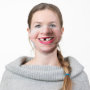 Big Smile With Missing Tooth Face Mask | Zazzle