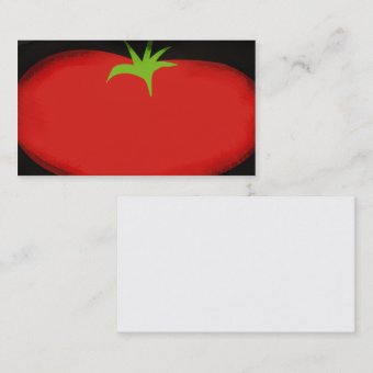 Big tomato fruit vegetable business card | Zazzle