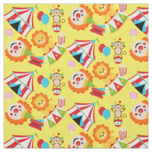 Big Top Circus Fabric | Zazzle