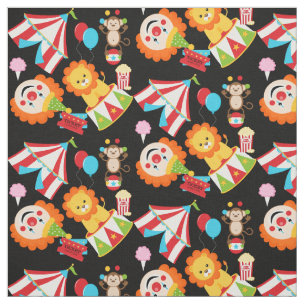Big Top Circus Fabric | Zazzle