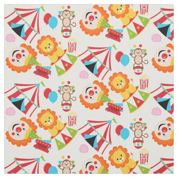 Big Top Circus Fabric | Zazzle.com