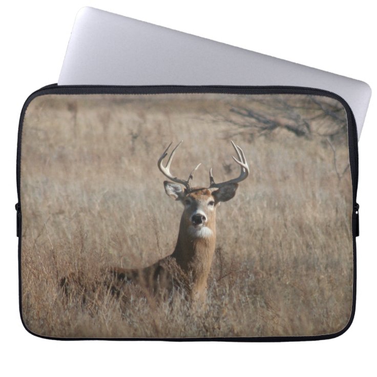 Big Trophy Buck Deer Camo 13 Inch Laptop Sleeve | Zazzle