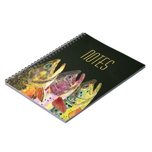 Big Trout Fly Fisherman's Notebook | Zazzle