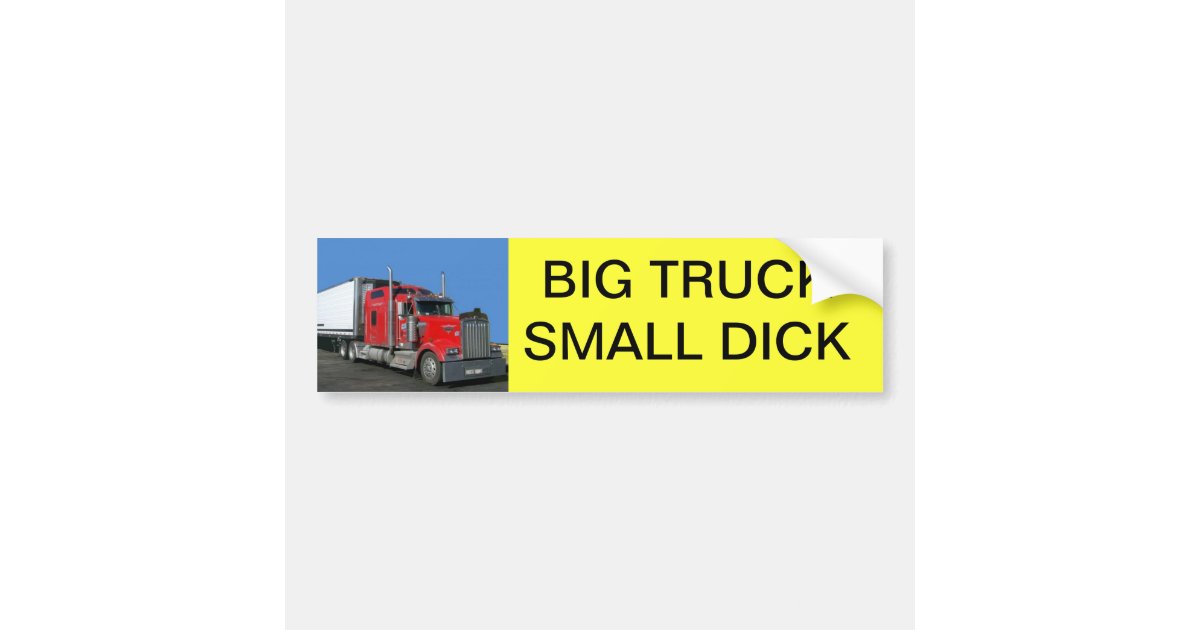 Big Truck Bumper Sticker | Zazzle