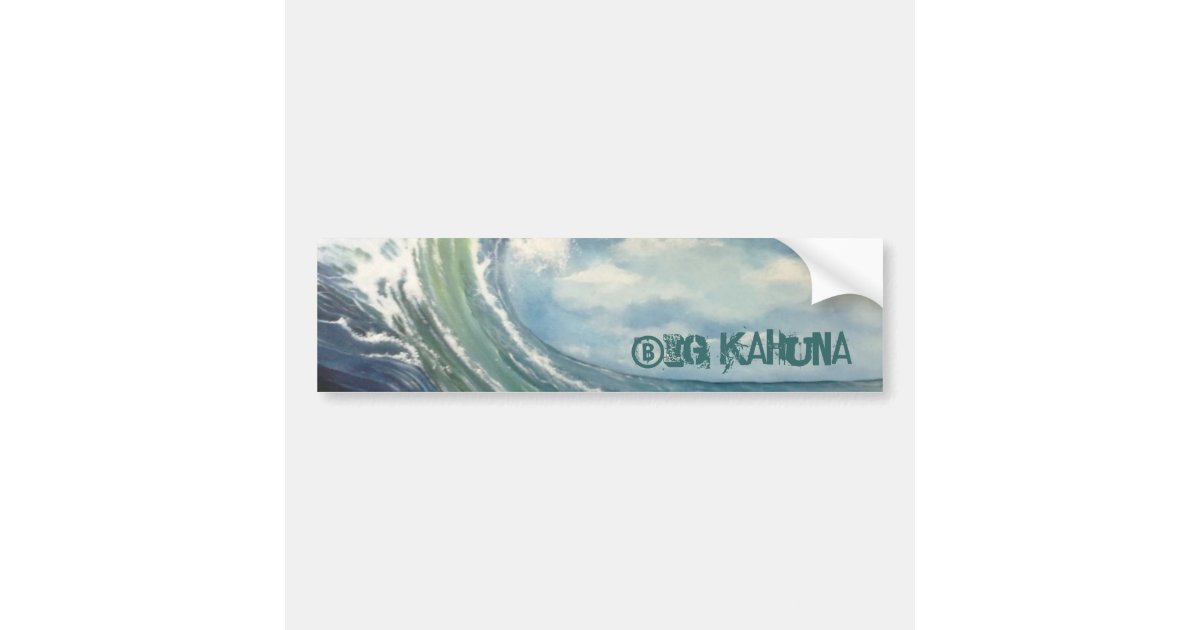 Big Wave Bumper Sticker | Zazzle