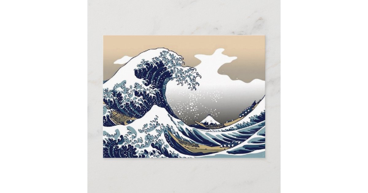 Big Wave Japanese Art Postcard | Zazzle