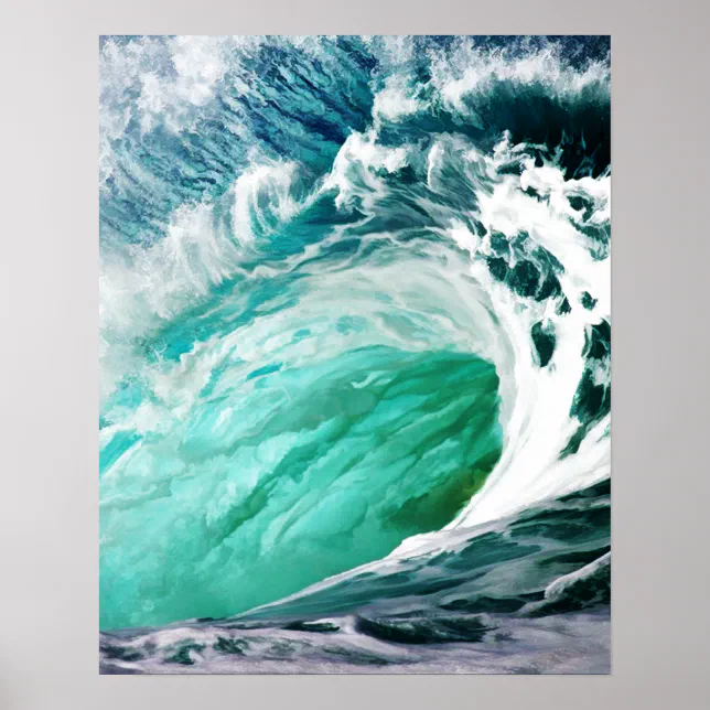 Big Wave Keeps on Rolling Poster | Zazzle