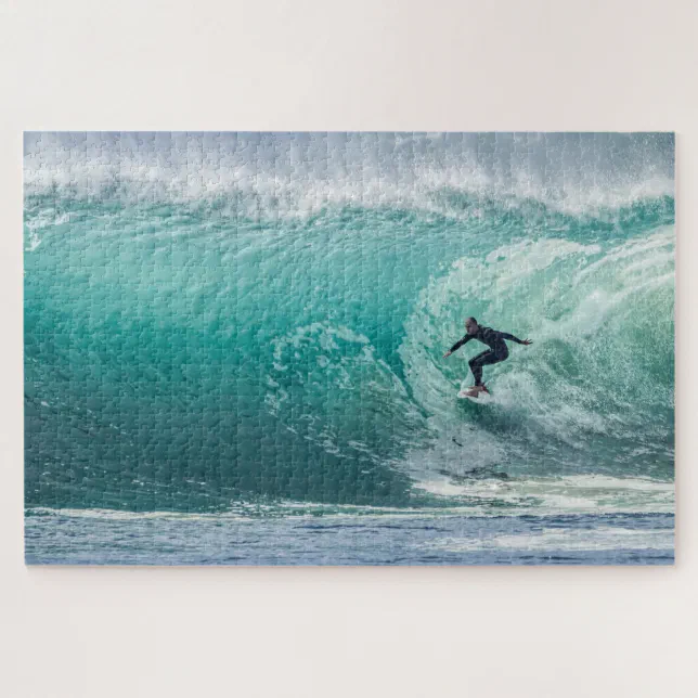 Big Wave Surfer Jigsaw Puzzle | Zazzle