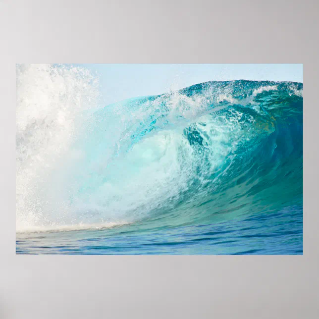 Big wave surfing break poster | Zazzle