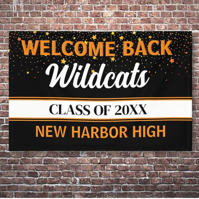 Big Welcome Back Class Reunion Banner | Zazzle