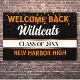 Big Welcome Back Class Reunion Banner | Zazzle