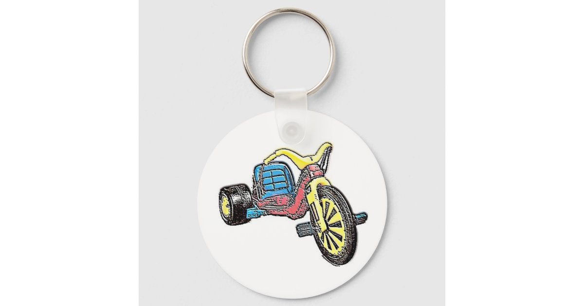 Big Wheel Keychain | Zazzle