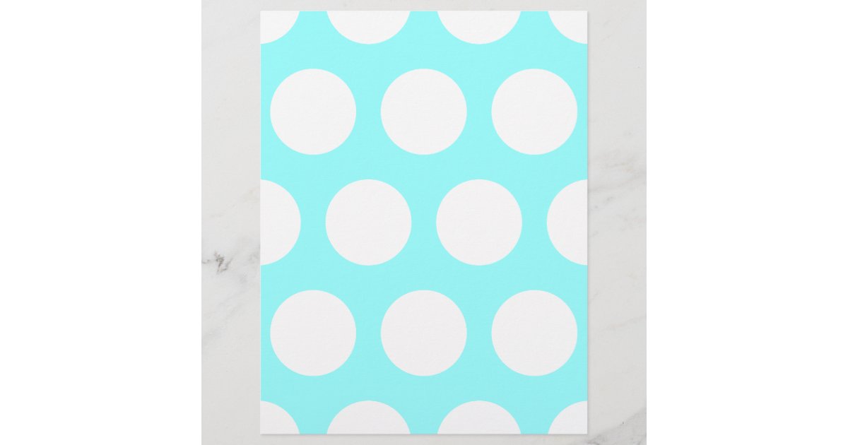 Big White Polka Dots Flyer | Zazzle