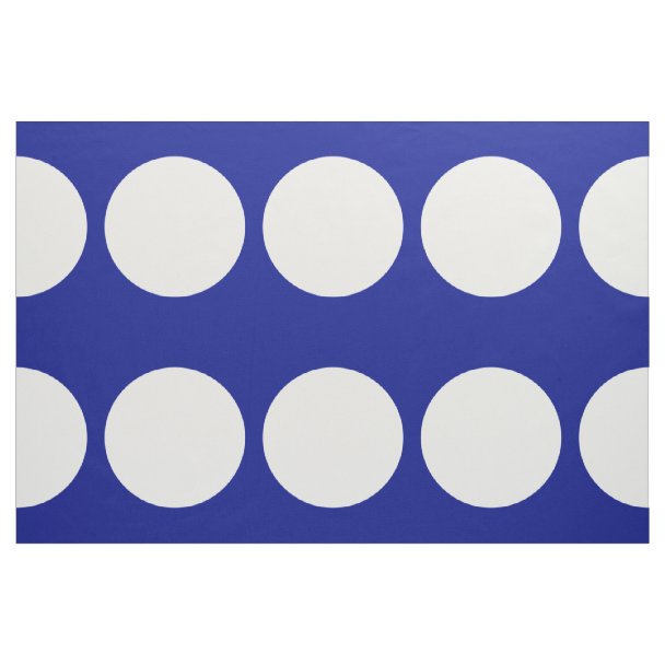 Big Polka Dot Pattern Fabric | Zazzle