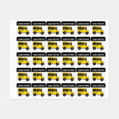 Big Yellow School Bus Driver Teacher Student Kids' Labels | Zazzle