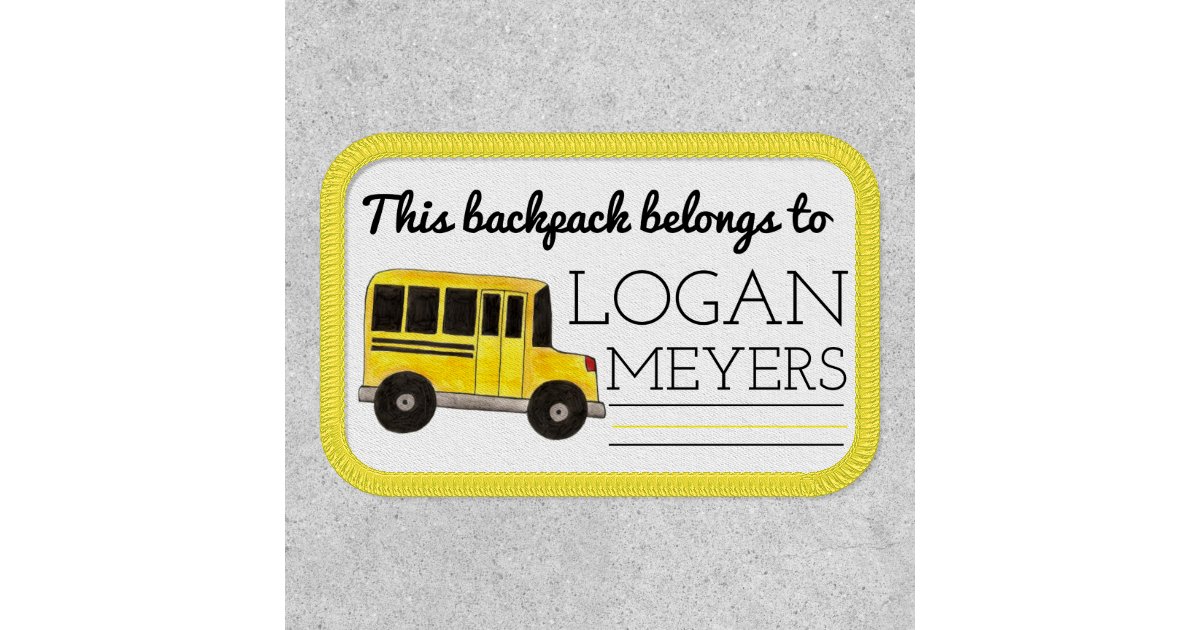 Big Yellow School Bus Driver Teacher Student Patch | Zazzle