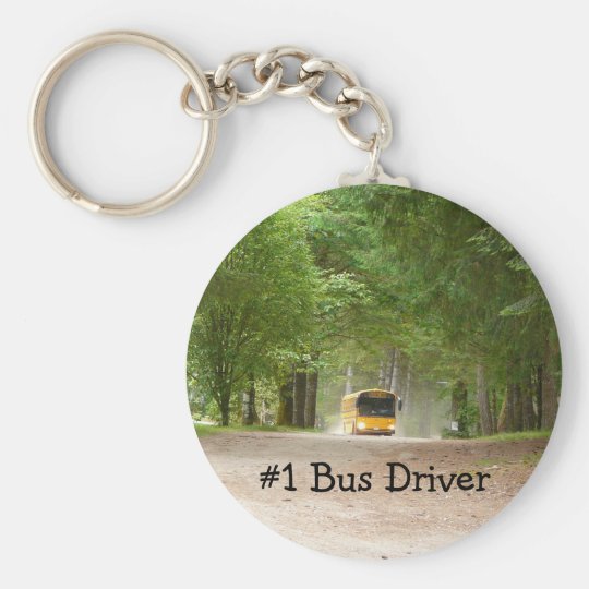 Big Yellow School Bus Keychain | Zazzle.com