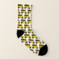 Big Yellow School Bus Teacher Transportation Socks | Zazzle
