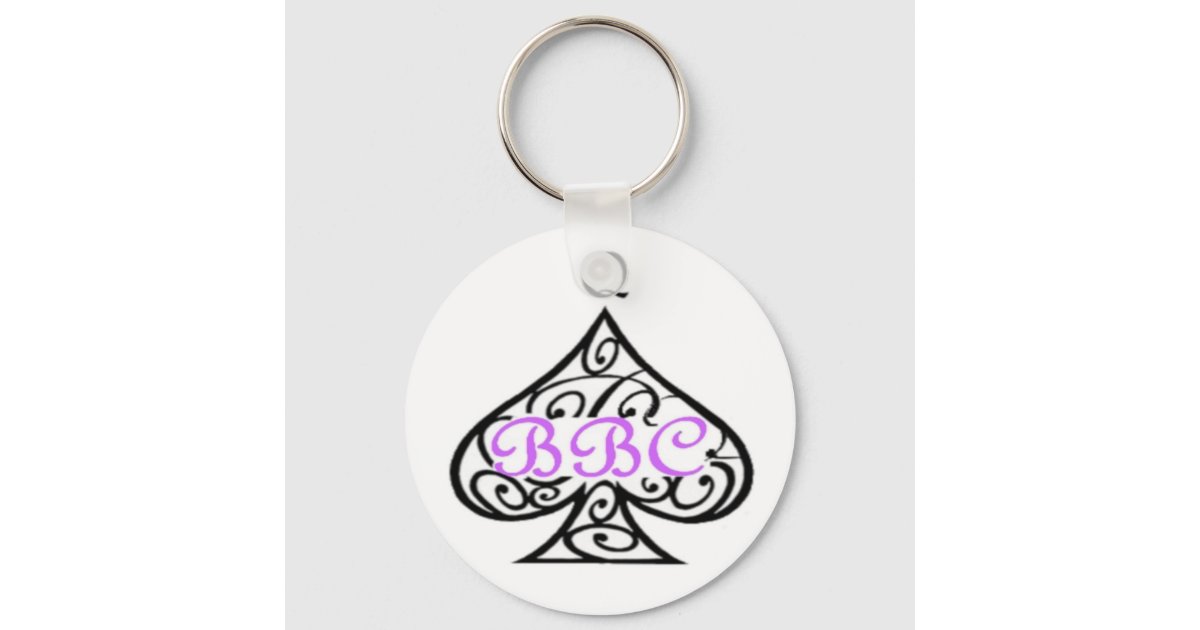 BigBlackCock Queen Of Spades Keychain | Zazzle