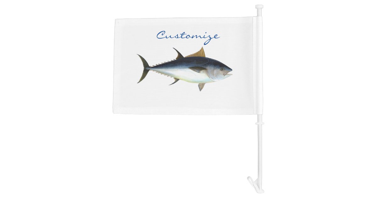 Bigeye Tuna Style Thunder_Cove Car Flag | Zazzle