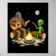 Bigfoot and Alien Camping Poster | Zazzle