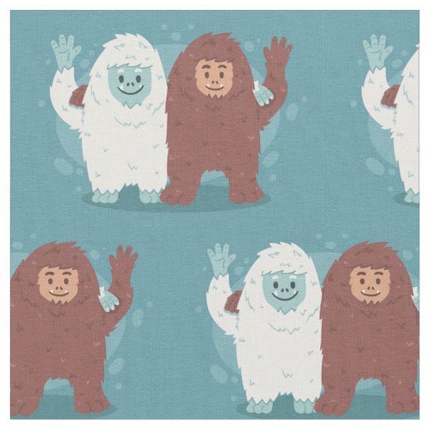 Bigfoot Fabric | Zazzle