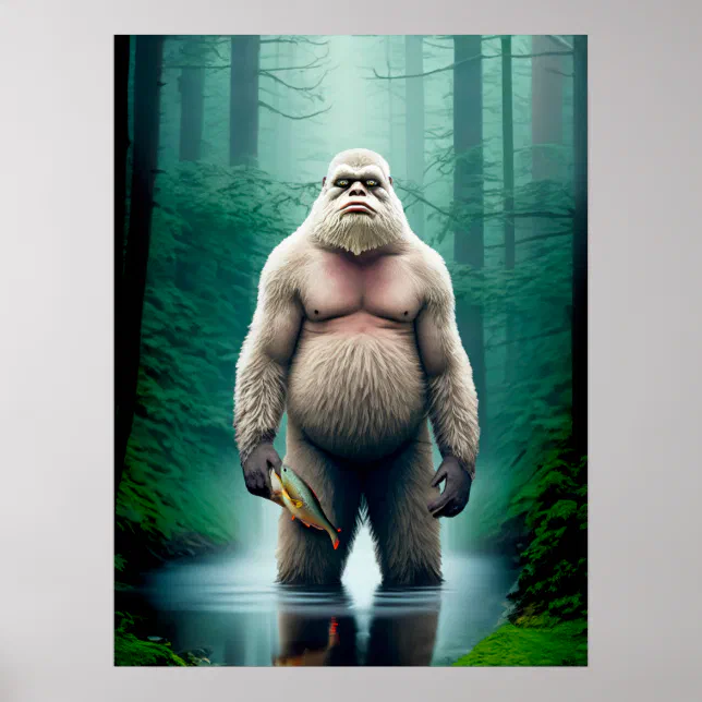 Bigfoot Encounter. - 18 x 24 Poster | Zazzle