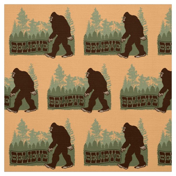 Bigfoot Fabric | Zazzle