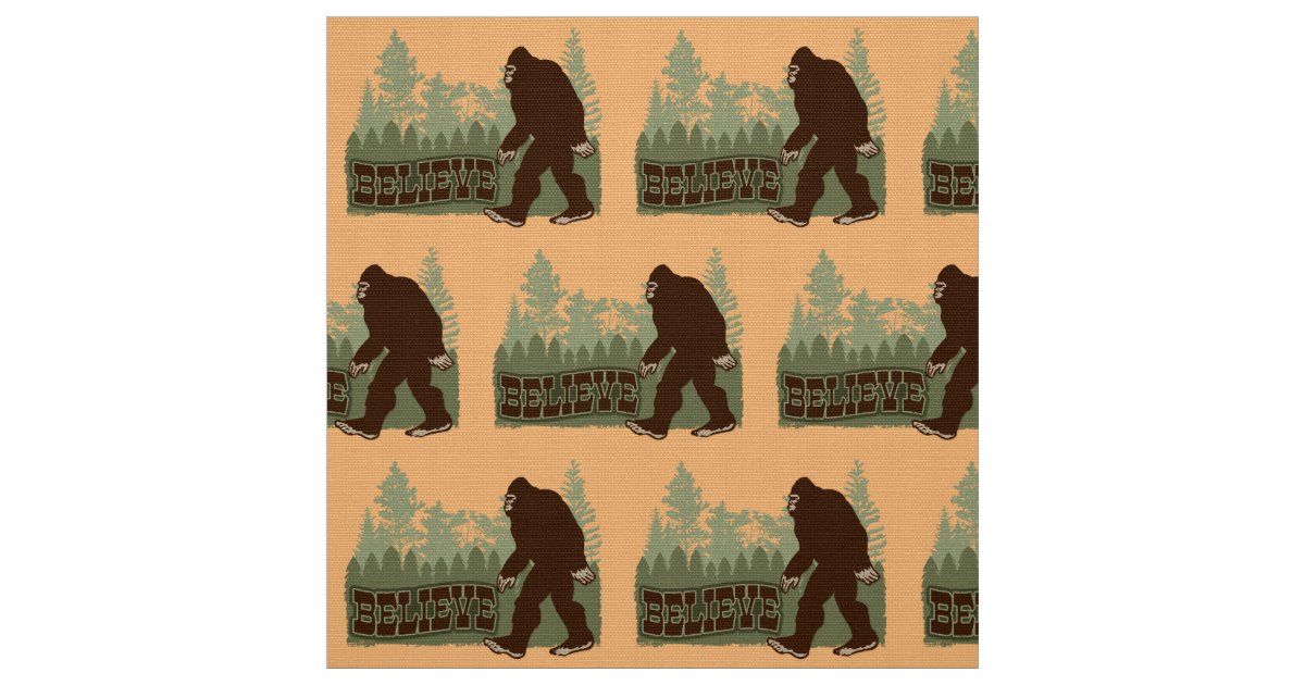 Bigfoot Fabric | Zazzle