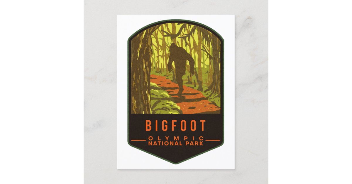 Bigfoot Olympic National Park Postcard | Zazzle