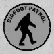 Bigfoot Patrol Custom Black Patch | Zazzle