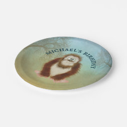 Bigfoot Personalized Birthday Paper Plates | Zazzle