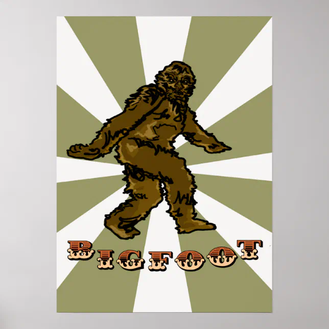 Bigfoot poster | Zazzle