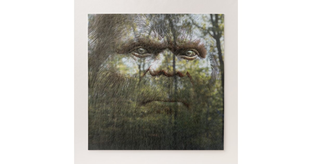 BIGFOOT SASQUATCH PORTRAIT Puzzle | Zazzle