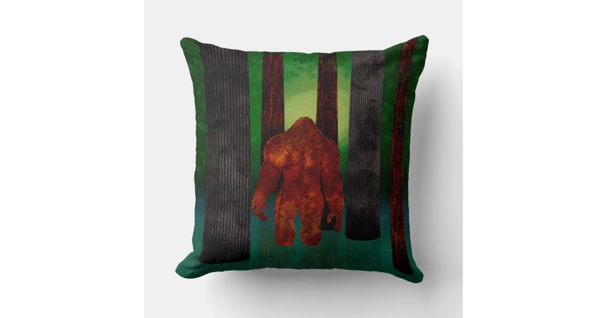 Bigfoot Throw Pillow | Zazzle