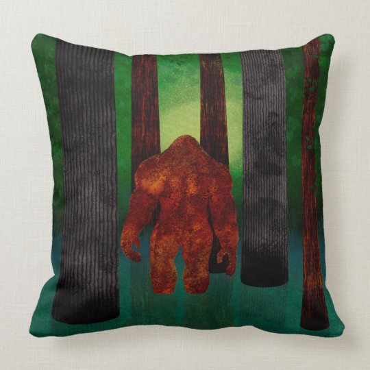 Bigfoot Throw Pillow | Zazzle.com