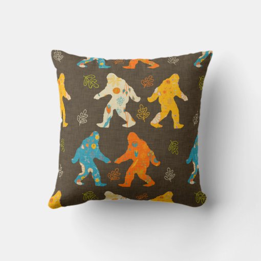 Bigfoot Throw Pillow | Zazzle