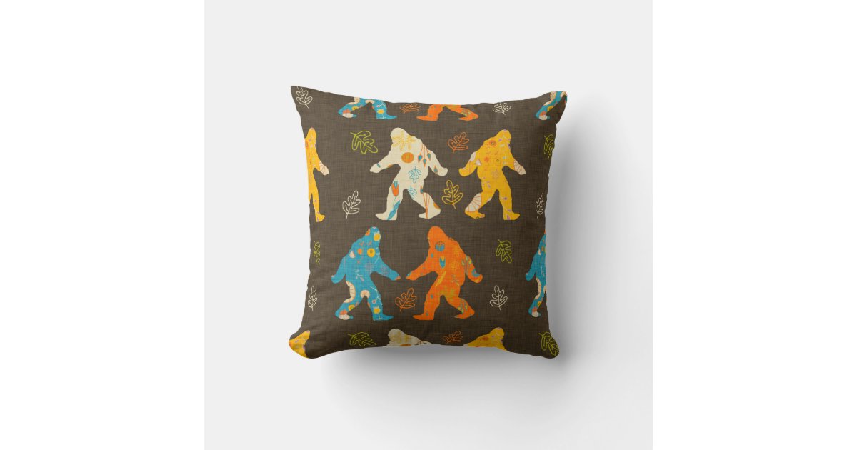 Bigfoot Throw Pillow | Zazzle