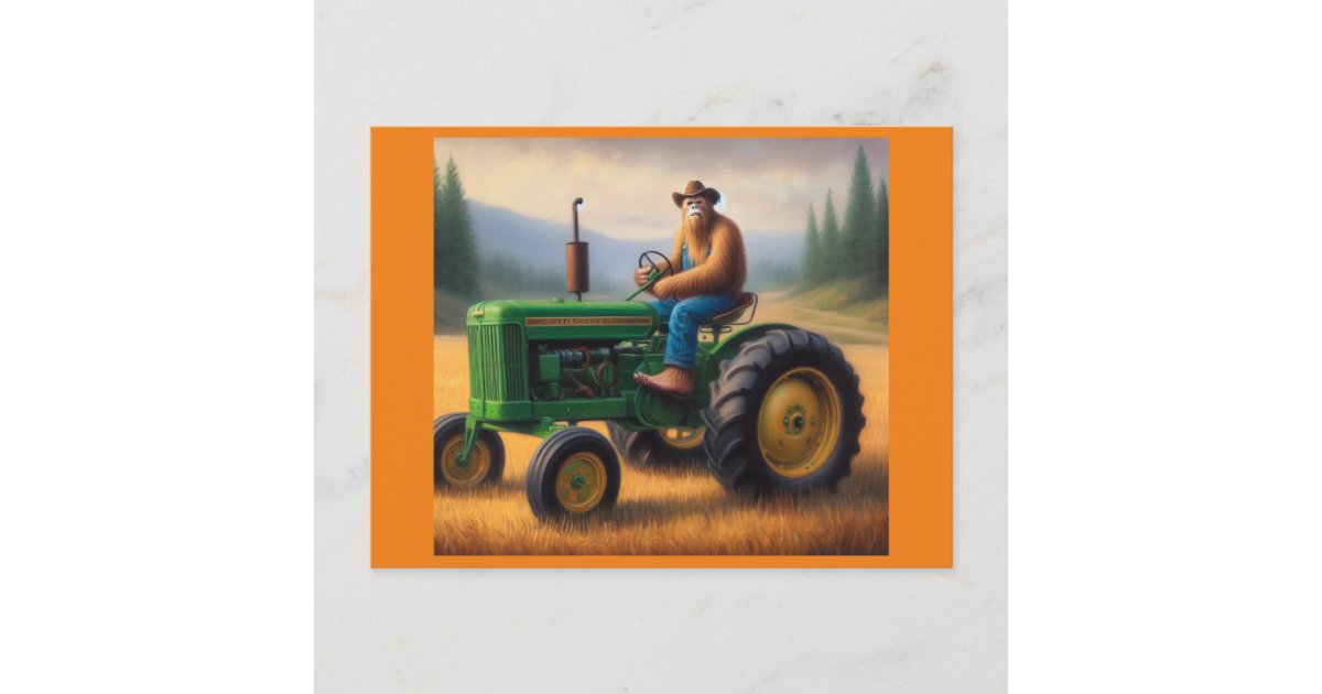 Bigfoot Tractor Postcard | Zazzle