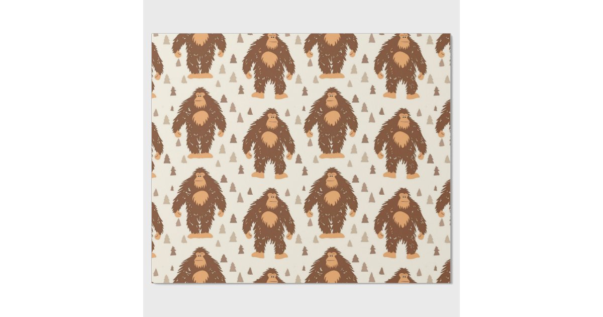 Bigfoot wrapping paper | Zazzle