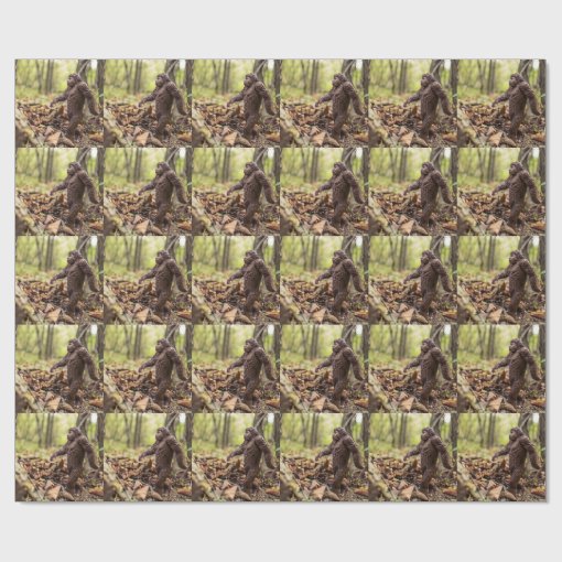 Bigfoot Wrapping Paper | Sasquatch | Zazzle