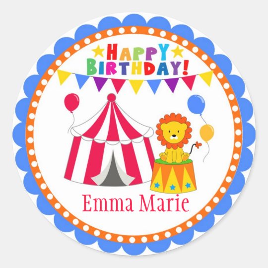 Bigtop Circus Labels | Zazzle.com